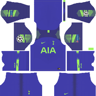 Tottenham Hotspur UCL Kits 2018/2019 Dream League Soccer