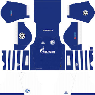 Schalke 04 UCL Kits 2018/2019 Dream League Soccer