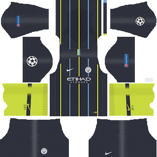 Manchester City UCL Kits 2018/2019 Dream League Soccer