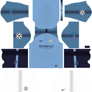 Manchester City UCL Kits 2018/2019 Dream League Soccer