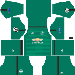 Manchester United UCL Kits 2018/2019 Dream League Soccer