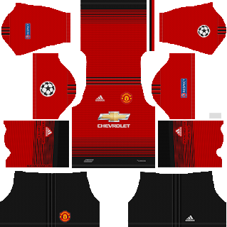 Manchester United UCL Kits 2018/2019 Dream League Soccer