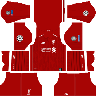 Liverpool UCL Kits 2018/2019 Dream League Soccer