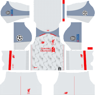 Liverpool UCL Kits 2018/2019 Dream League Soccer