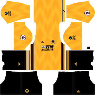 Wolverhampton Wanderers FC DLS Kits 2021 - Dream League Soccer Kits 2021