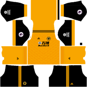 Wolverhampton Wanderers FC DLS Kits 2021 - Dream League Soccer Kits 2021