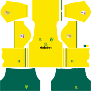 Norwich City FC DLS Kits 2021 - Dream League Soccer Kits 2021
