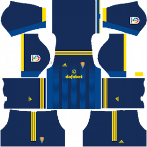 Cádiz CF DLS Kits 2021 - Dream League Soccer Kits 2021