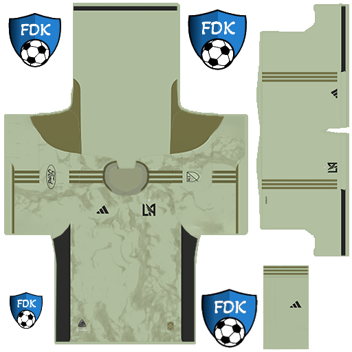 Los Angeles FC Pro League Soccer Kits 2025 - Los Angeles FC PLS and PKS ...