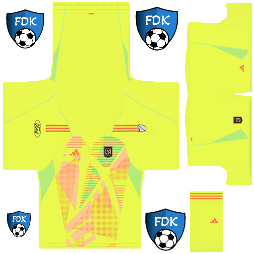 Los Angeles FC Pro League Soccer Kits 2025 - Los Angeles FC PLS and PKS ...