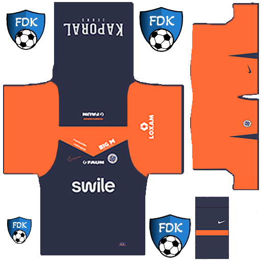 Montpellier HSC Pro League Soccer Kits 2025 - Montpellier HSC PLS and ...