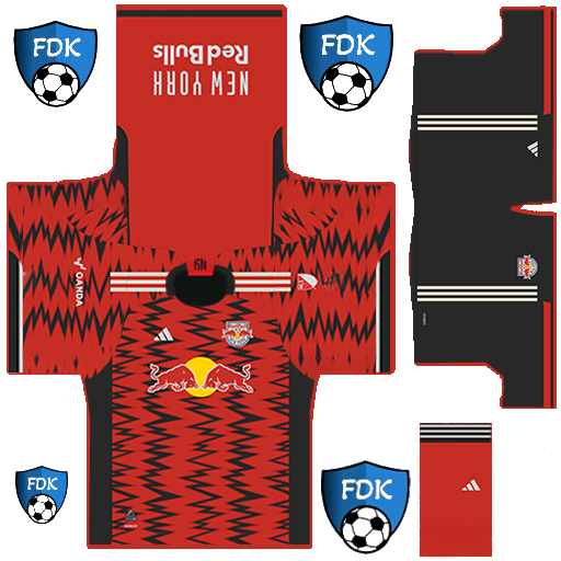 New York Red Bulls Pro League Soccer Kits 2025 - New York Red Bulls PLS ...