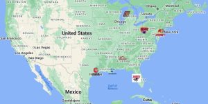 USFL Teams Map with logos | USFL Teams Location - FTS DLS KITS