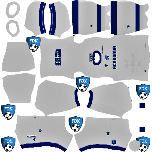 AJ Auxerre DLS Kits 2023 - Dream League Soccer Kits 2023