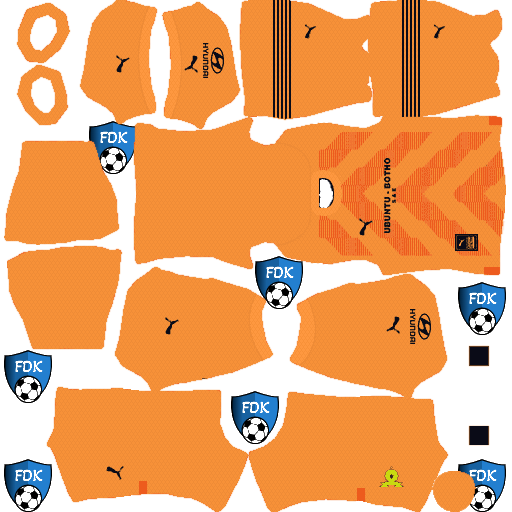 Mamelodi Sundowns FC DLS Kits 2023 - Dream League Soccer Kits 2023