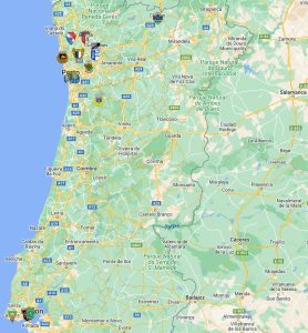 Primeira Liga Teams Map with logos | Primeira Liga Teams Location - FTS ...