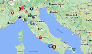 Serie A Teams Map with logos | Serie A Teams Location - FTS DLS KITS