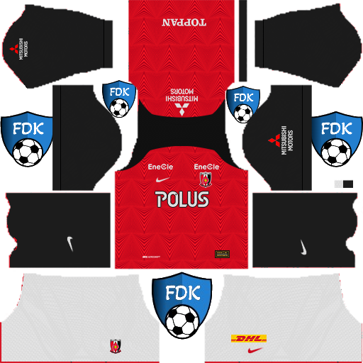 Urawa Red Diamonds DLS Kits 2023 - Dream League Soccer Kits 2023