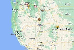 Big Sky Conference Teams Map with logos | Big Sky Conference Teams ...