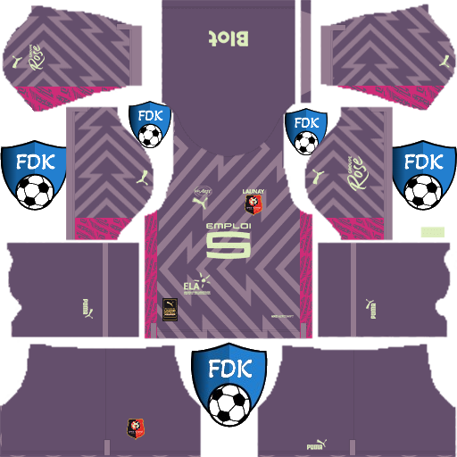 Stade Rennais FC DLS Kits 2024 - Dream League Soccer Kits 2024