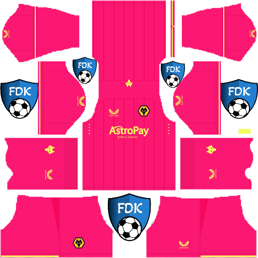 Wolverhampton Wanderers FC DLS Kits 2024 - Dream League Soccer Kits 2024