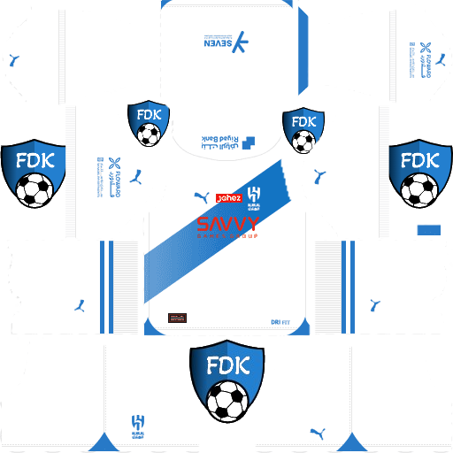 Al Hilal FC DLS Kits 2024 - Dream League Soccer Kits 2024