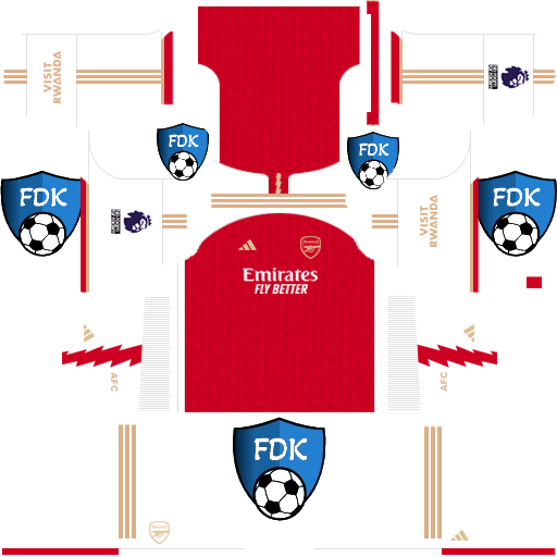 Arsenal DLS Kits 2024 - Dream League Soccer Kits 2024
