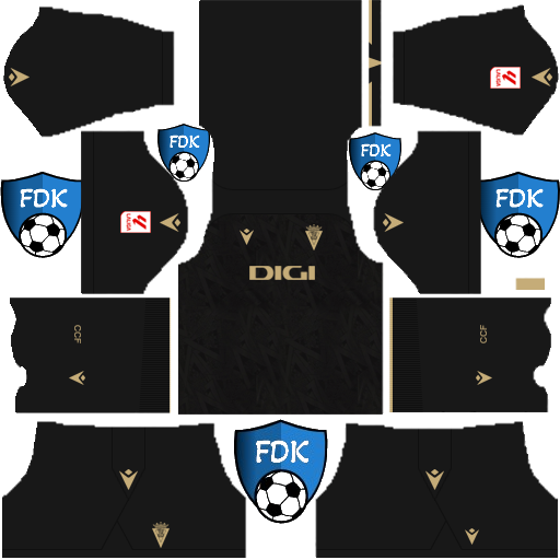 Cádiz CF DLS Kits 2024 - Dream League Soccer Kits 2024