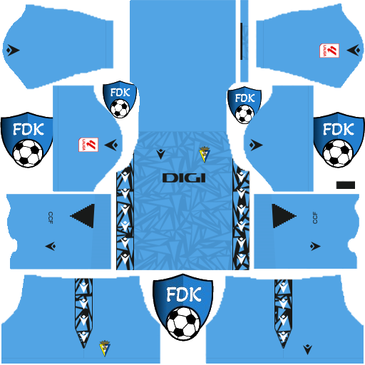 Cádiz CF DLS Kits 2024 - Dream League Soccer Kits 2024