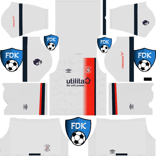 Luton Town FC DLS Kits 2024 - Dream League Soccer Kits 2024