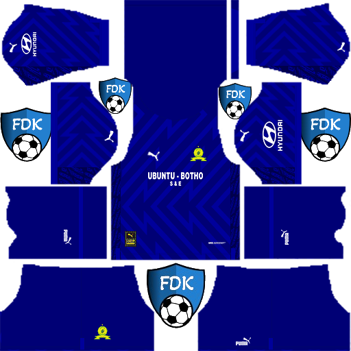 Mamelodi Sundowns FC DLS Kits 2024 - Dream League Soccer Kits 2024