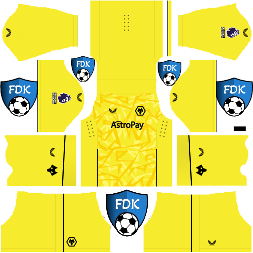 Wolverhampton Wanderers FC DLS Kits 2024 - Dream League Soccer Kits 2024