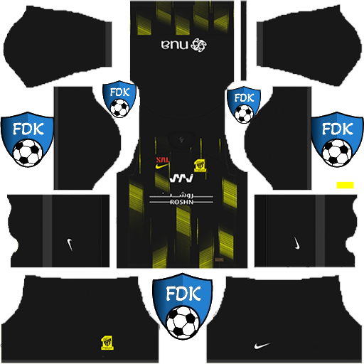Al Ittihad FC DLS Kits 2024 - Dream League Soccer Kits 2024