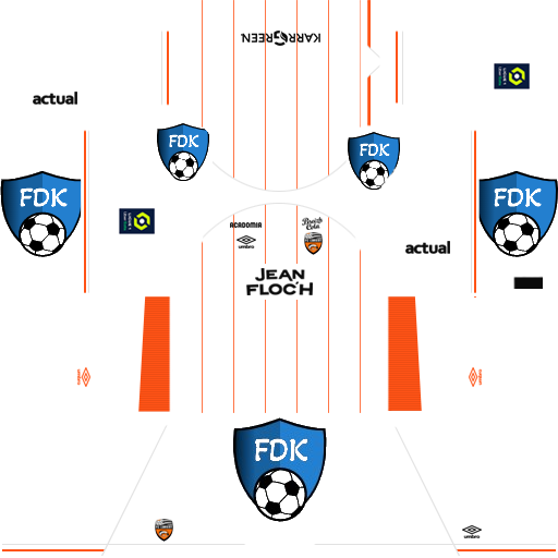 FC Lorient DLS Kits 2024 - Dream League Soccer Kits 2024