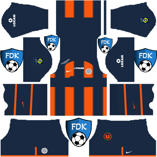 Montpellier HSC DLS Kits 2024 - Dream League Soccer Kits 2024