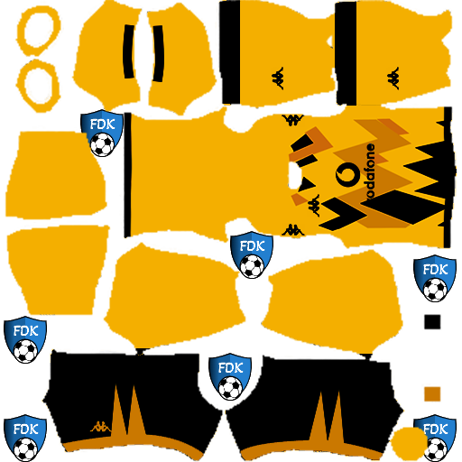 Kaizer Chiefs FC DLS Kits 2024 - Dream League Soccer Kits 2024