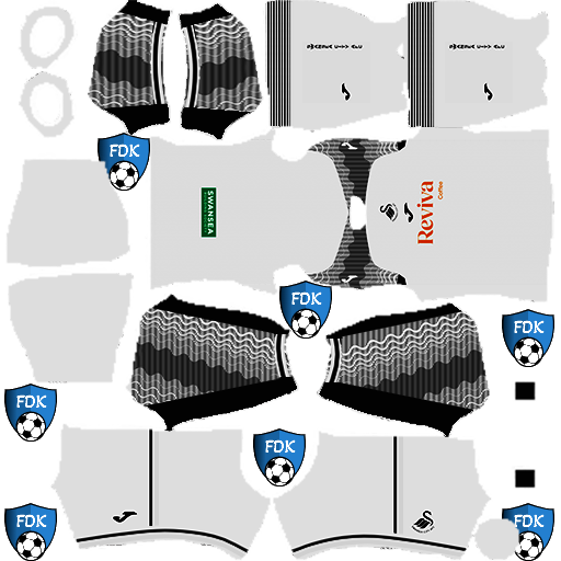 Swansea City AFC DLS Kits 2024 - Dream League Soccer Kits 2024