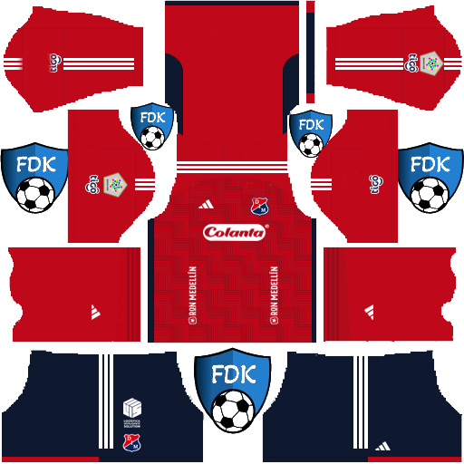 Independiente Medellín DLS Kits 2024 - Dream League Soccer Kits 2024