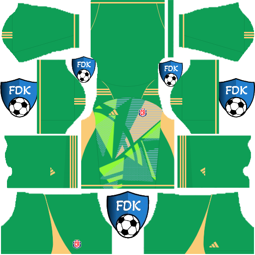 Costa Rica Copa America DLS Kits 2024 - Dream League Soccer Kits 2024