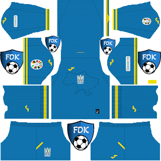 Ukraine Euro Cup DLS Kits 2024 - Dream League Soccer Kits 2024