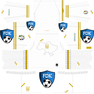 Ukraine Euro Cup DLS Kits 2024 - Dream League Soccer Kits 2024