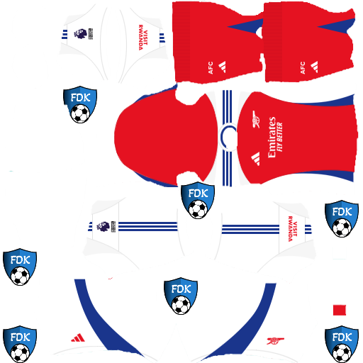 Arsenal DLS Kits 2025 - Dream League Soccer Kits 2025