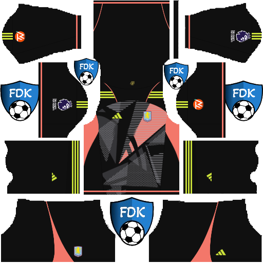 Aston Villa FC DLS Kits 2025 - Dream League Soccer Kits 2025