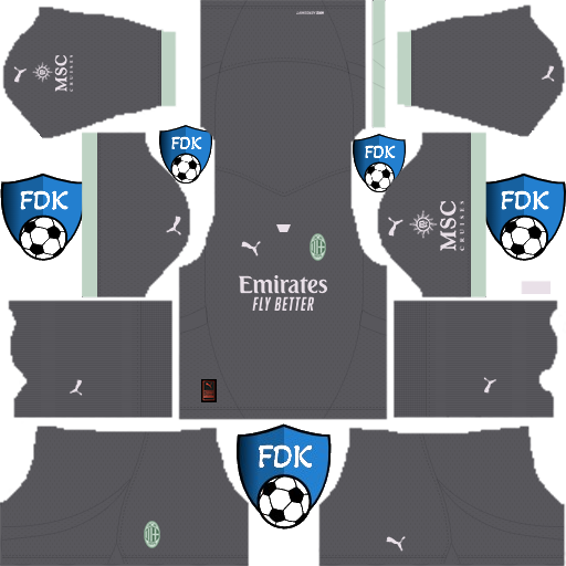 AC Milan DLS Kits 2025 - Dream League Soccer Kits 2025