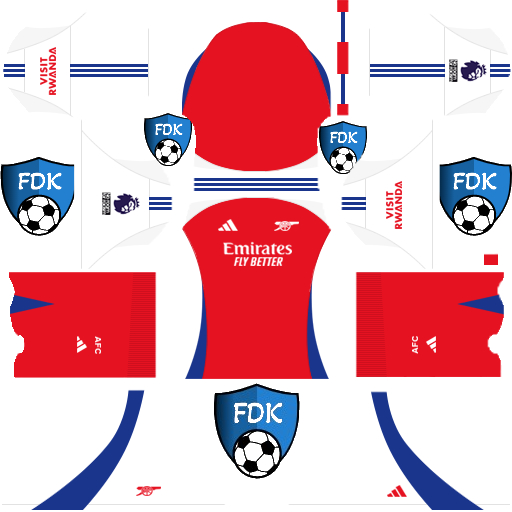 Arsenal DLS Kits 2025 - Dream League Soccer Kits 2025