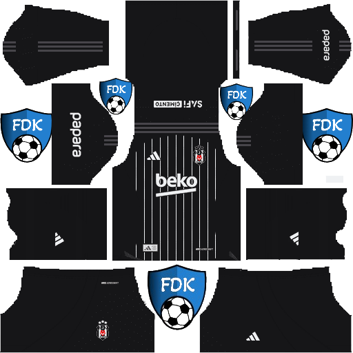 Besiktas JK DLS Kits 2025 - Dream League Soccer Kits 2025