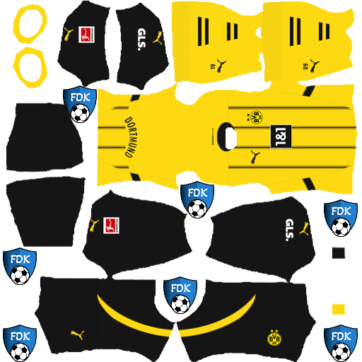 Kaizer Chiefs FC DLS Kits 2024 - Dream League Soccer Kits 2024