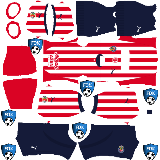 Chivas De Guadalajara DLS Kits 2025 - Dream League Soccer Kits 2025