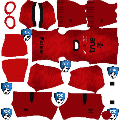 Bangkok United FC DLS Kits 2025 - Dream League Soccer Kits 2025