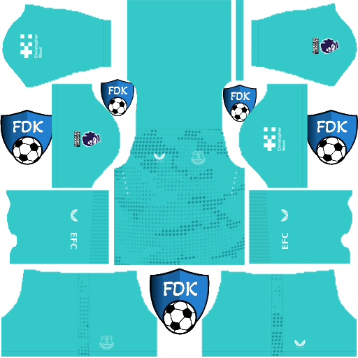 Everton FC DLS Kits 2025 - Dream League Soccer Kits 2025
